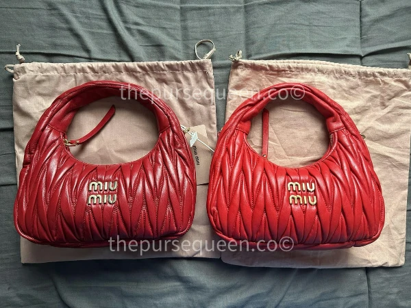 Auth vs Replica Miu Miu Wander Bag Comparison Review - thepursequeen